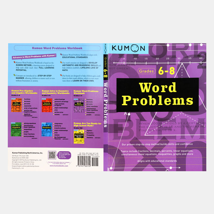 Kumon Word Problems-Grades 6-8 – BORDERS