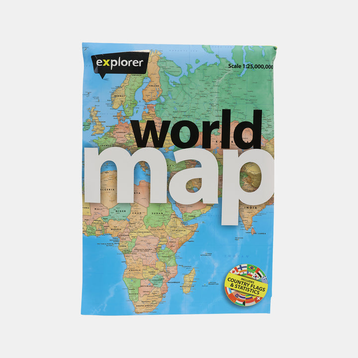 World Map - Folded - A2 – BORDERS